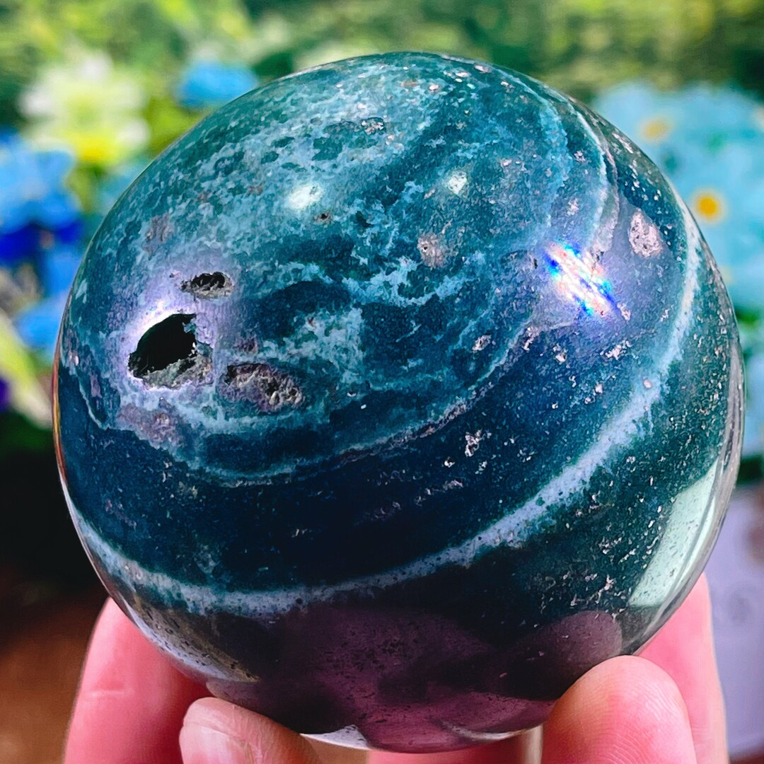 Ocean Jasper Ball / Fruit Jsaper/green Jasper/ Red Jasper - Etsy