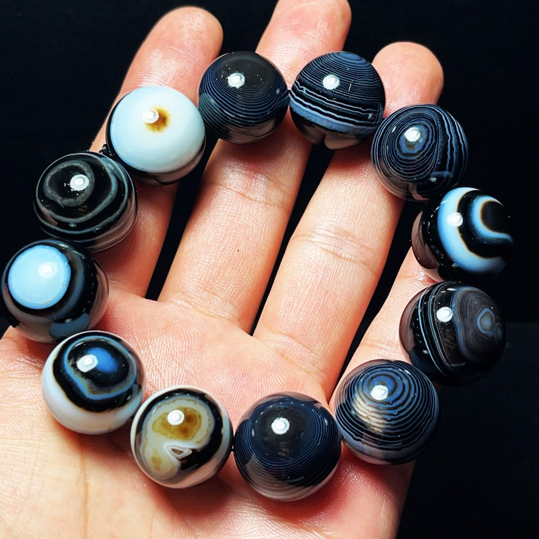 AAAAA Natural Beautiful Gobi Agate Eyes Agate Bracelet /stone Healing ...