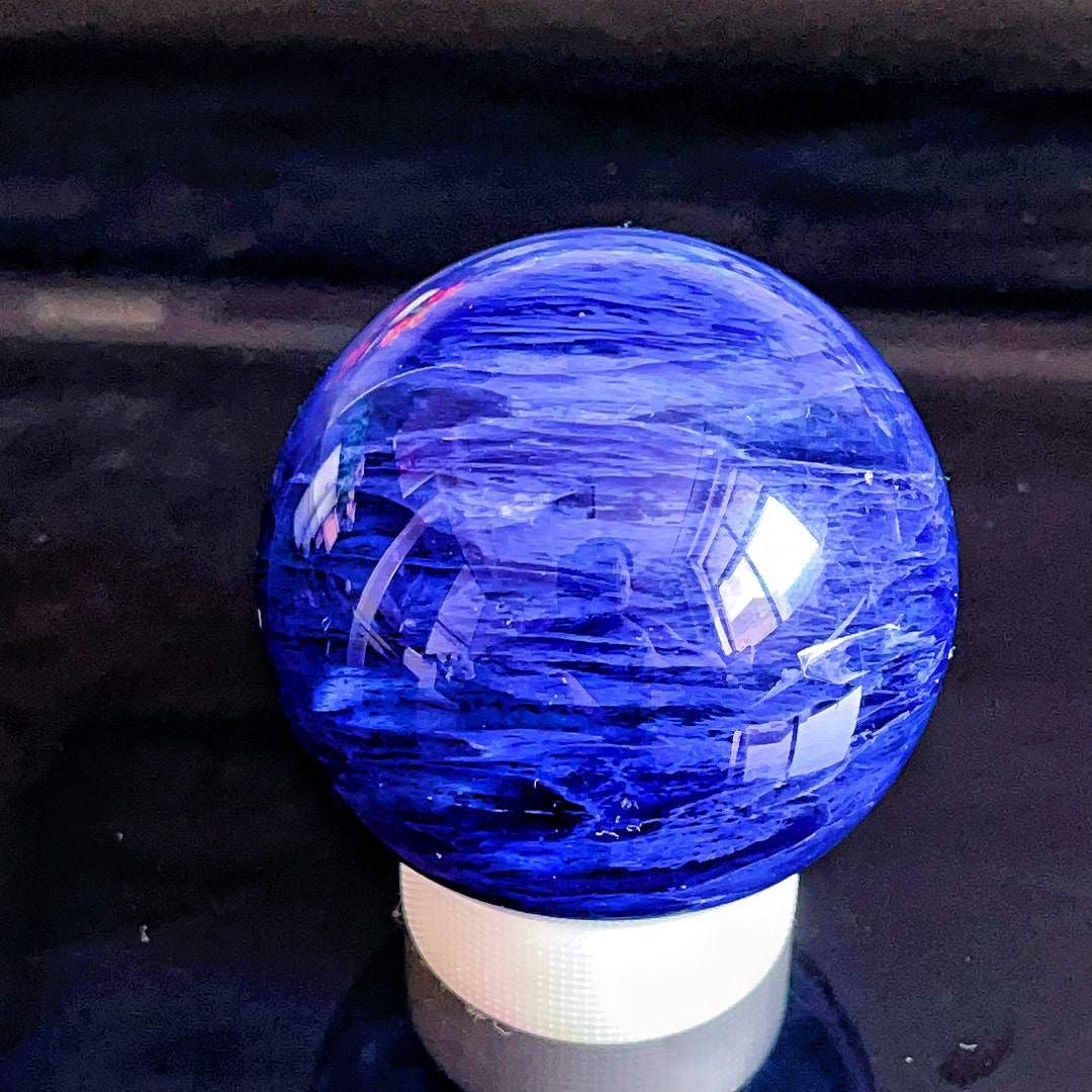 Smelted Quartz Crystal Ball, Blue Crystal Ball Crystal Ball Divination ...