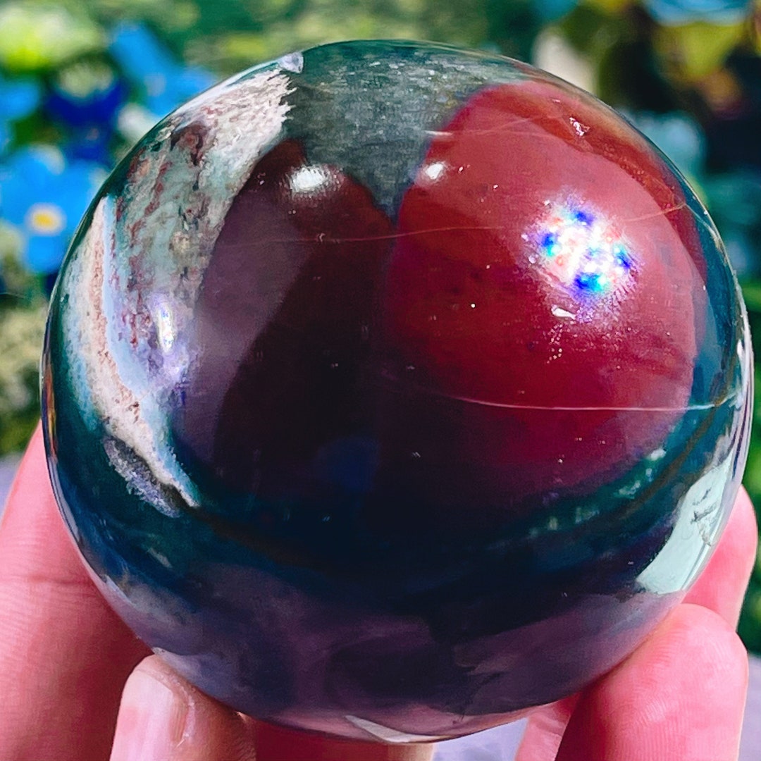 Ocean Jasper Ball / Fruit Jsaper/green Jasper/ Red Jasper - Etsy