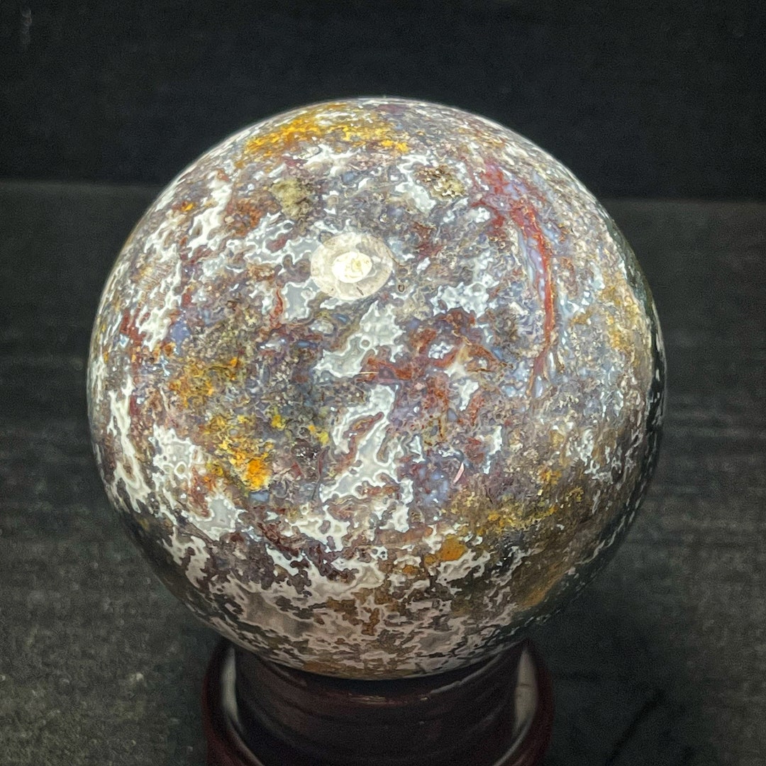 Natural Ocean Jasper Ball / Fruit Jsaper/green Jasper/ Red Jasper ...