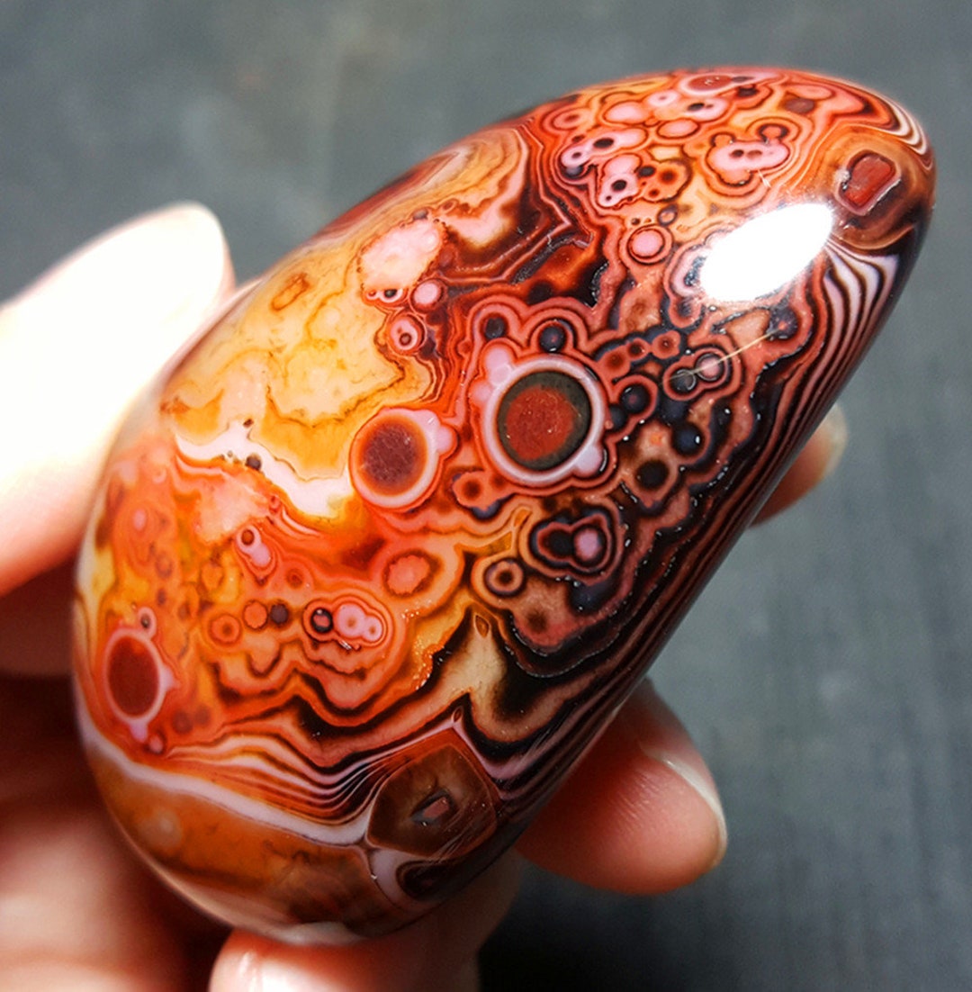 AAAAA Beatiful Polished Silk Banded Agate Crystal From Madagascar ...