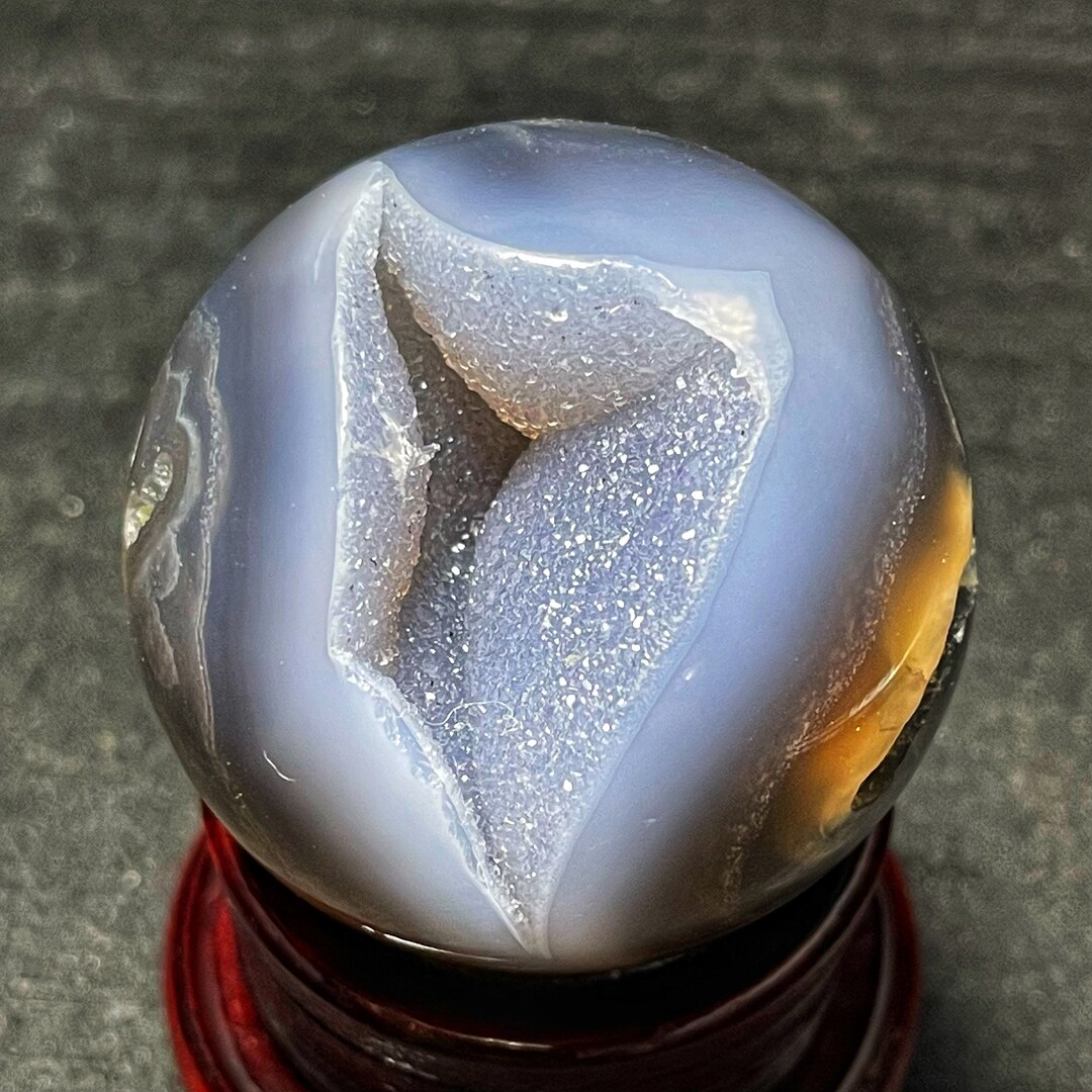 Natural Agate Cave Ball Crystal Cave Sphere Crystal Ball Reiki Healing ...