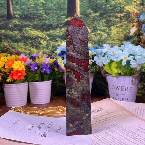 Natural Dragon Blood Tower Rare Dragon Blood Stone - Etsy