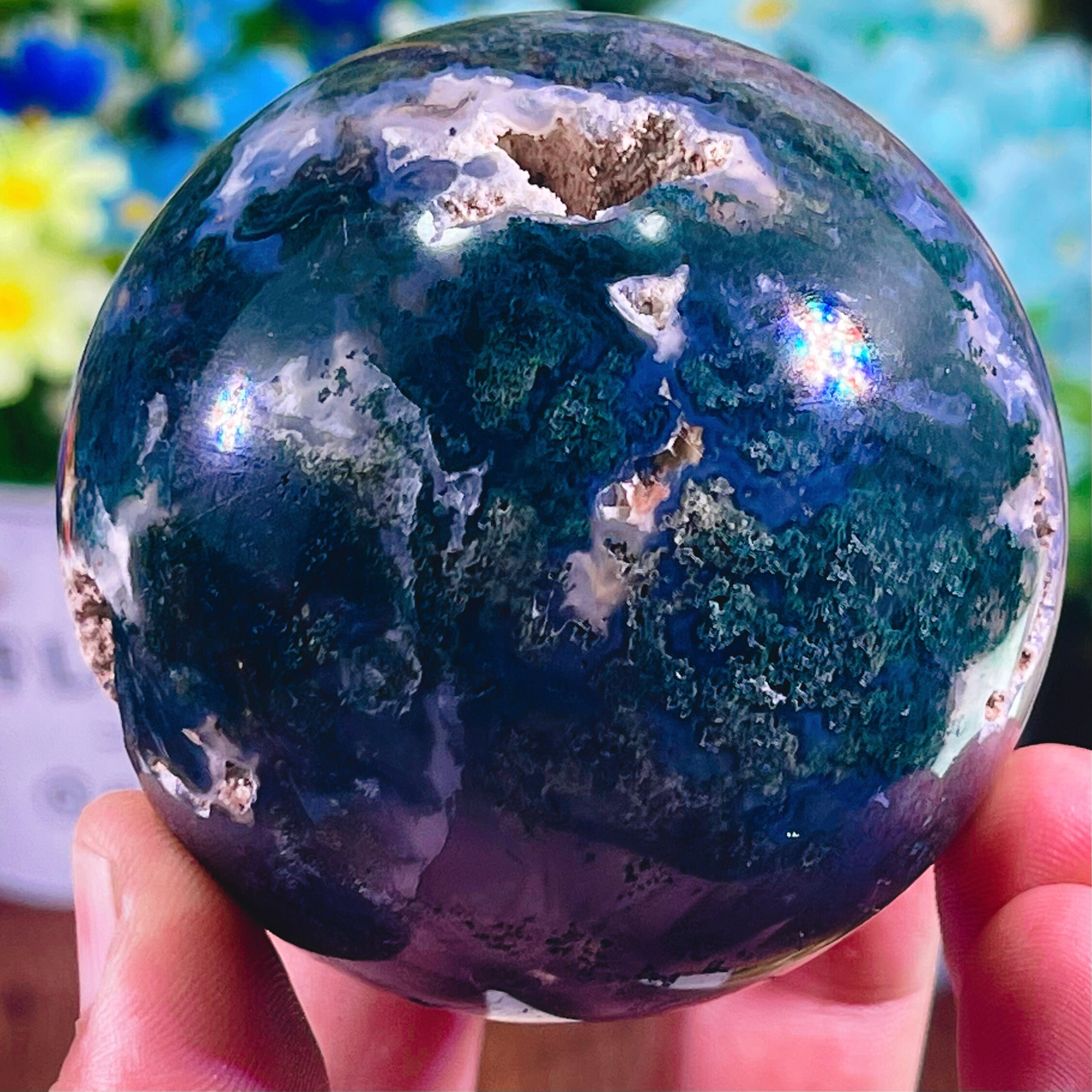 Ocean Jasper Ball / Fruit Jsaper/green Jasper/ Red Jasper - Etsy