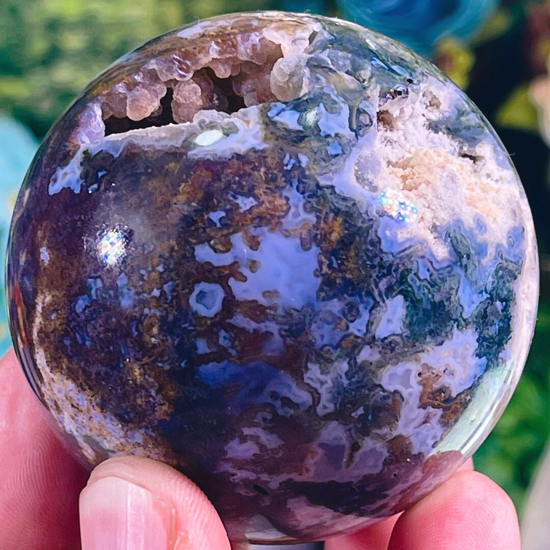 Ocean Jasper Ball / Fruit Jsaper/green Jasper/ Red Jasper - Etsy