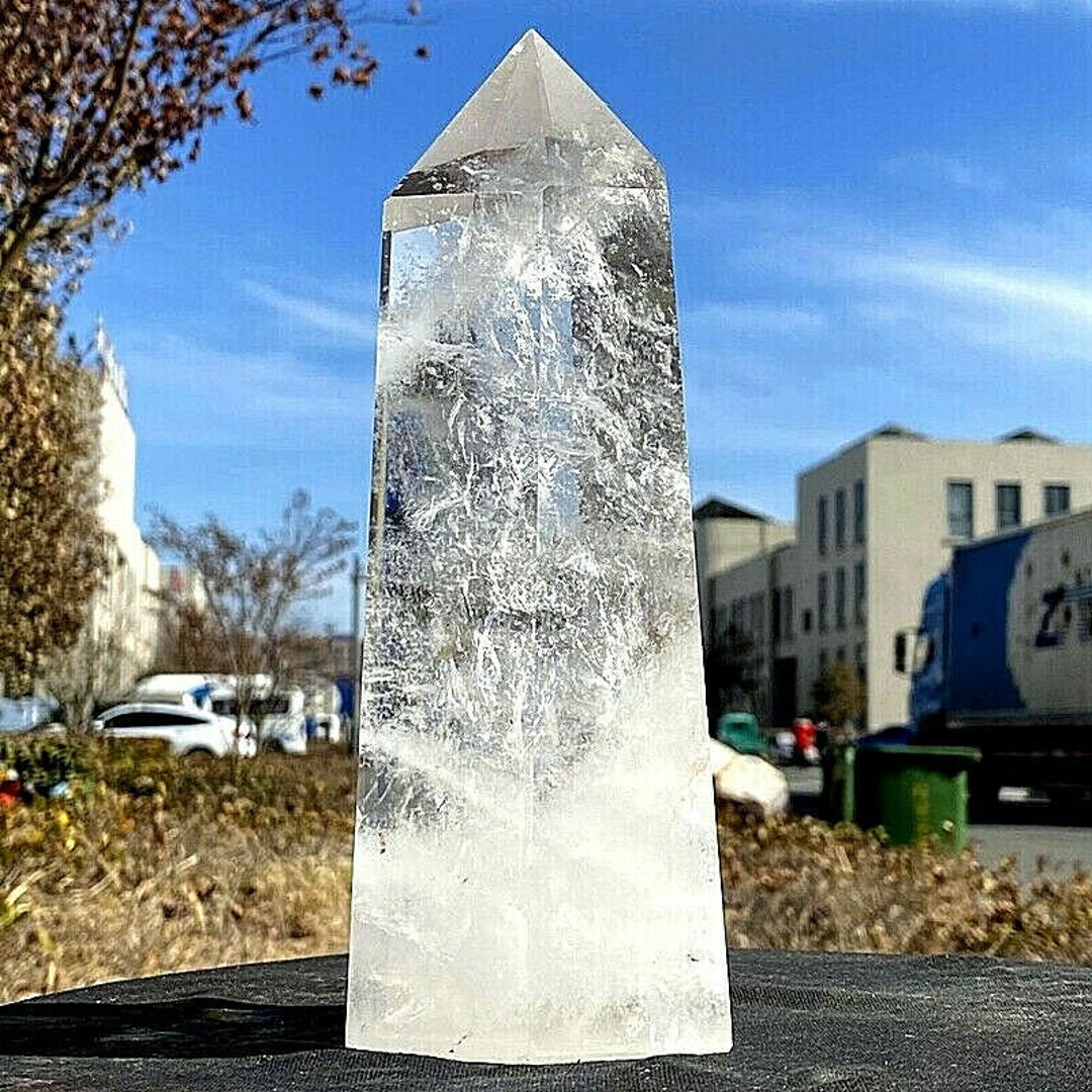 Natural Clear Quartz Crystal Obelisk Wand Point Healing Random 1pc - Etsy