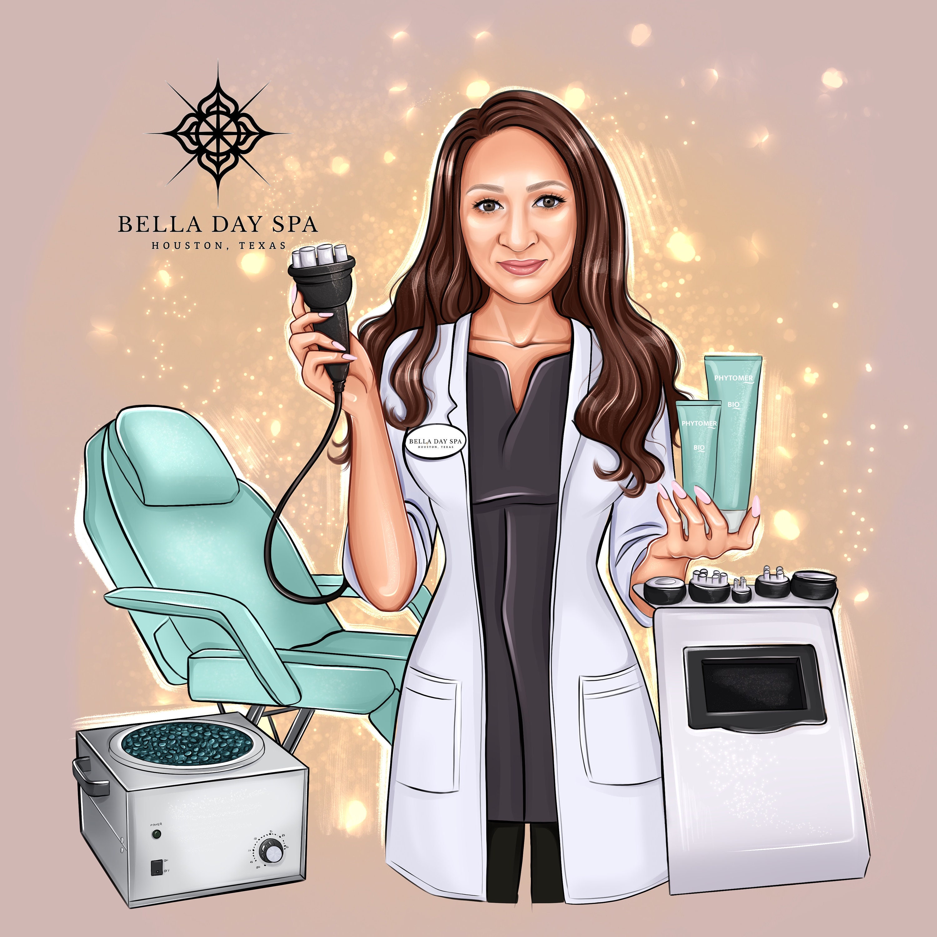 Esthetician Logo Design Custom Logo for Business Cartoon | Etsy