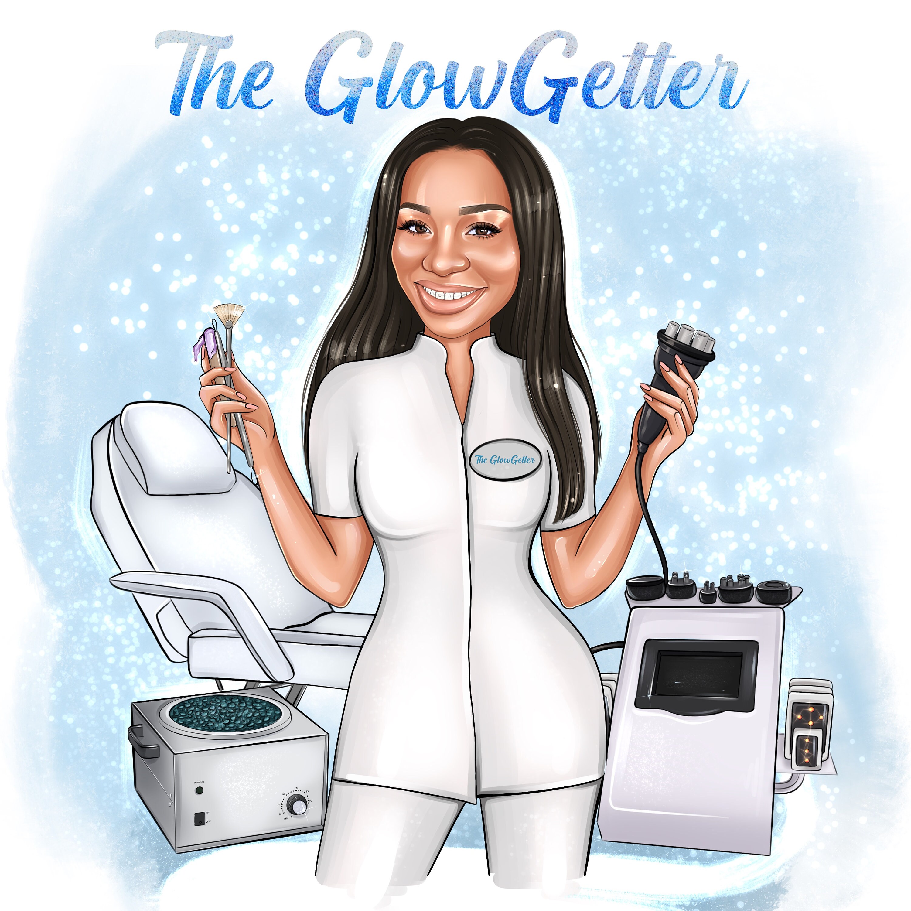 Custom Cartoon Logo Esthetician Logo Design Spa Logo | Etsy