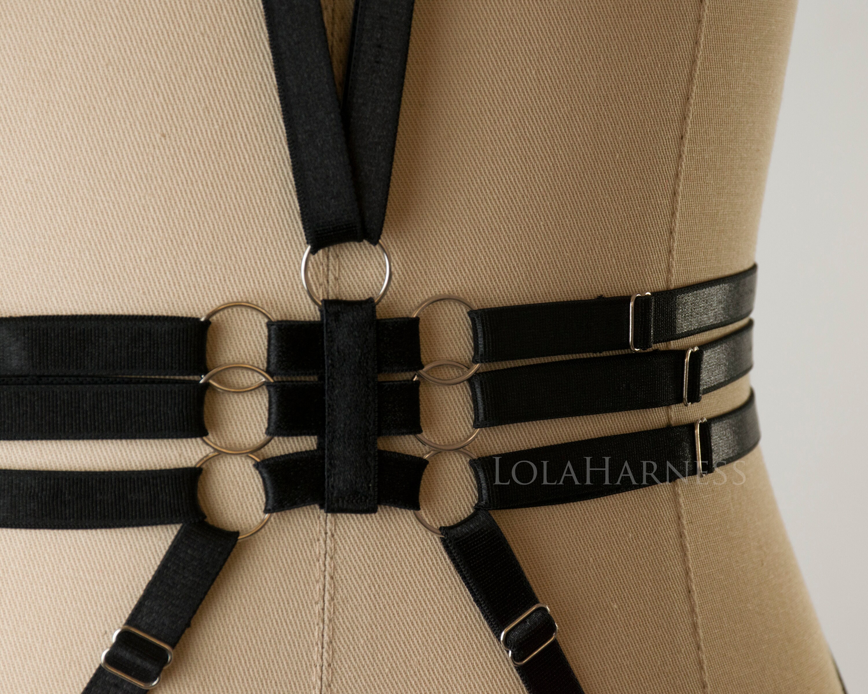 The Kirsty Harness Set / Strappy Underwear / Caged Bodysuit / - Etsy