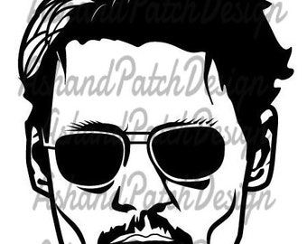 Johnny Depp Svg File - Etsy