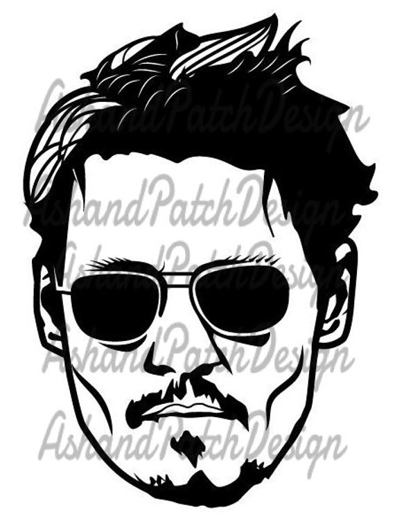 Johnny Depp SVG File - Etsy Canada