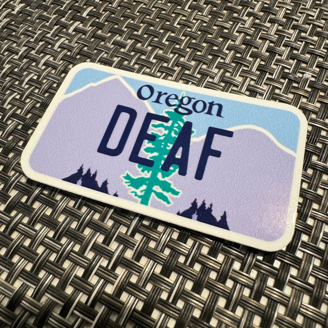 DEAF Oregon Plate - Etsy