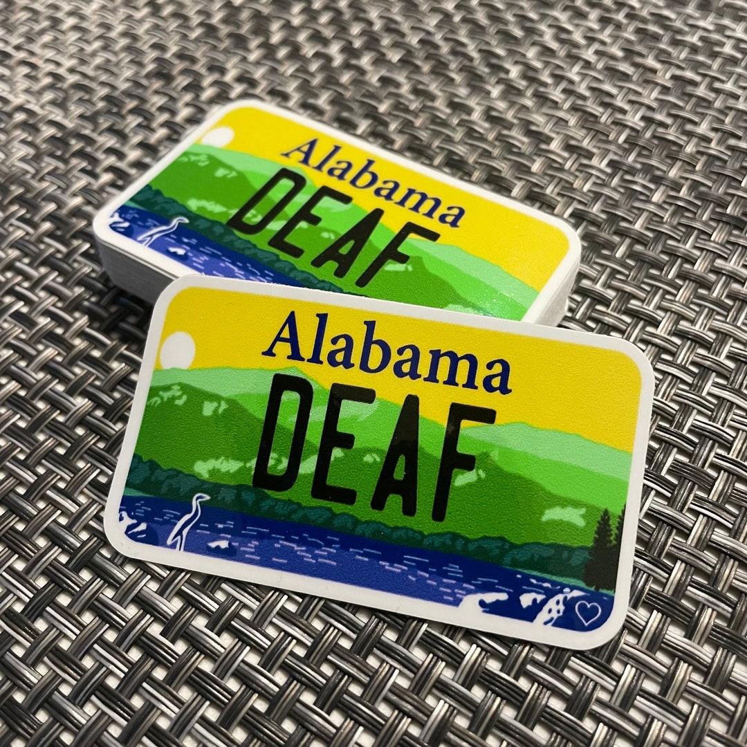 DEAF Alabama Plate - Etsy