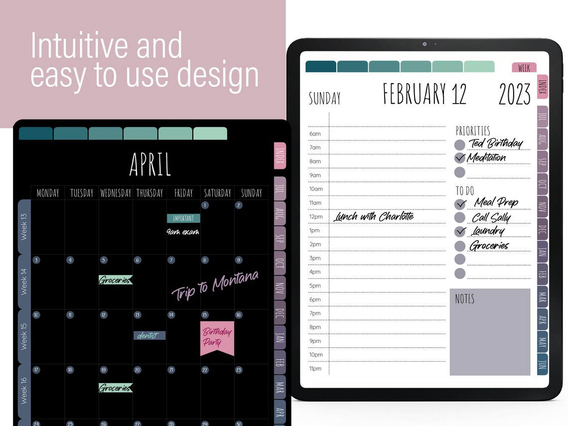 MID YEAR PLANNER 2022 2023 Digital Student Planner - Etsy