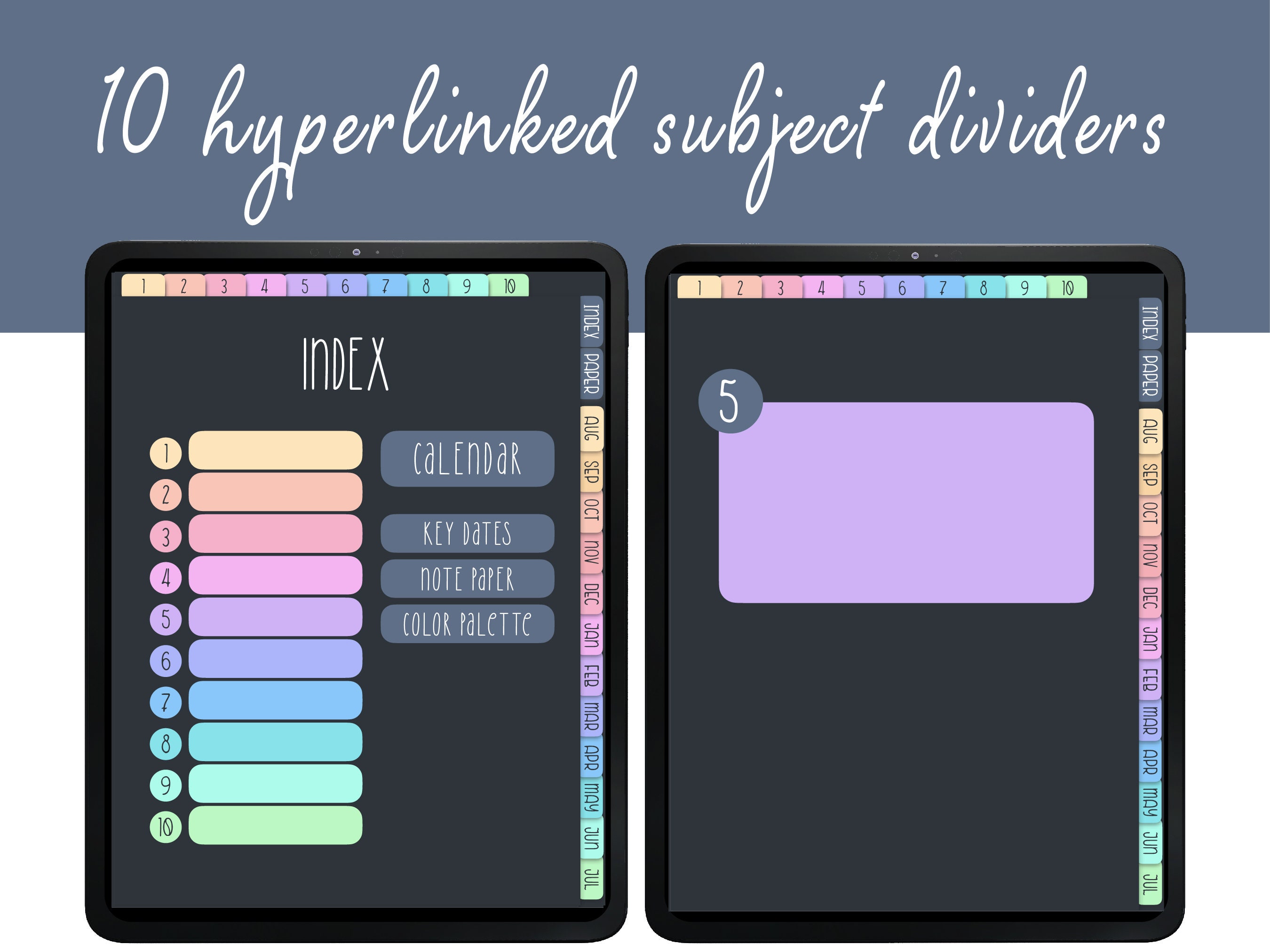 Digital Planner Aug 2023 July 2024 Mid-year Planner - Etsy