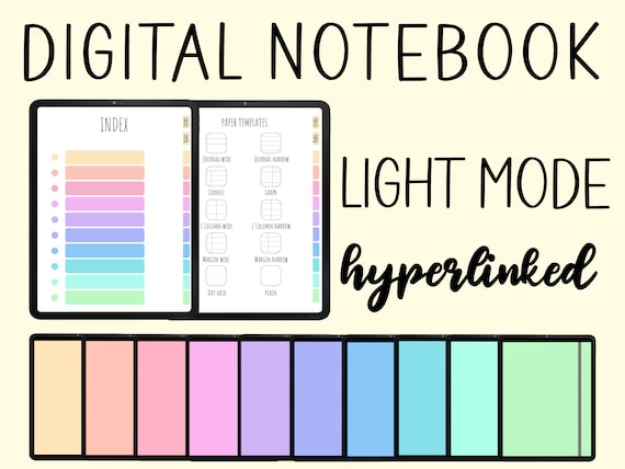 DIGITAL Notebook Goodnotes Dot Grid Lined Plain & Graph - Etsy