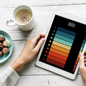 DIGITAL Notebook Goodnotes | Black Paper Notebook With Subject Tabs ...