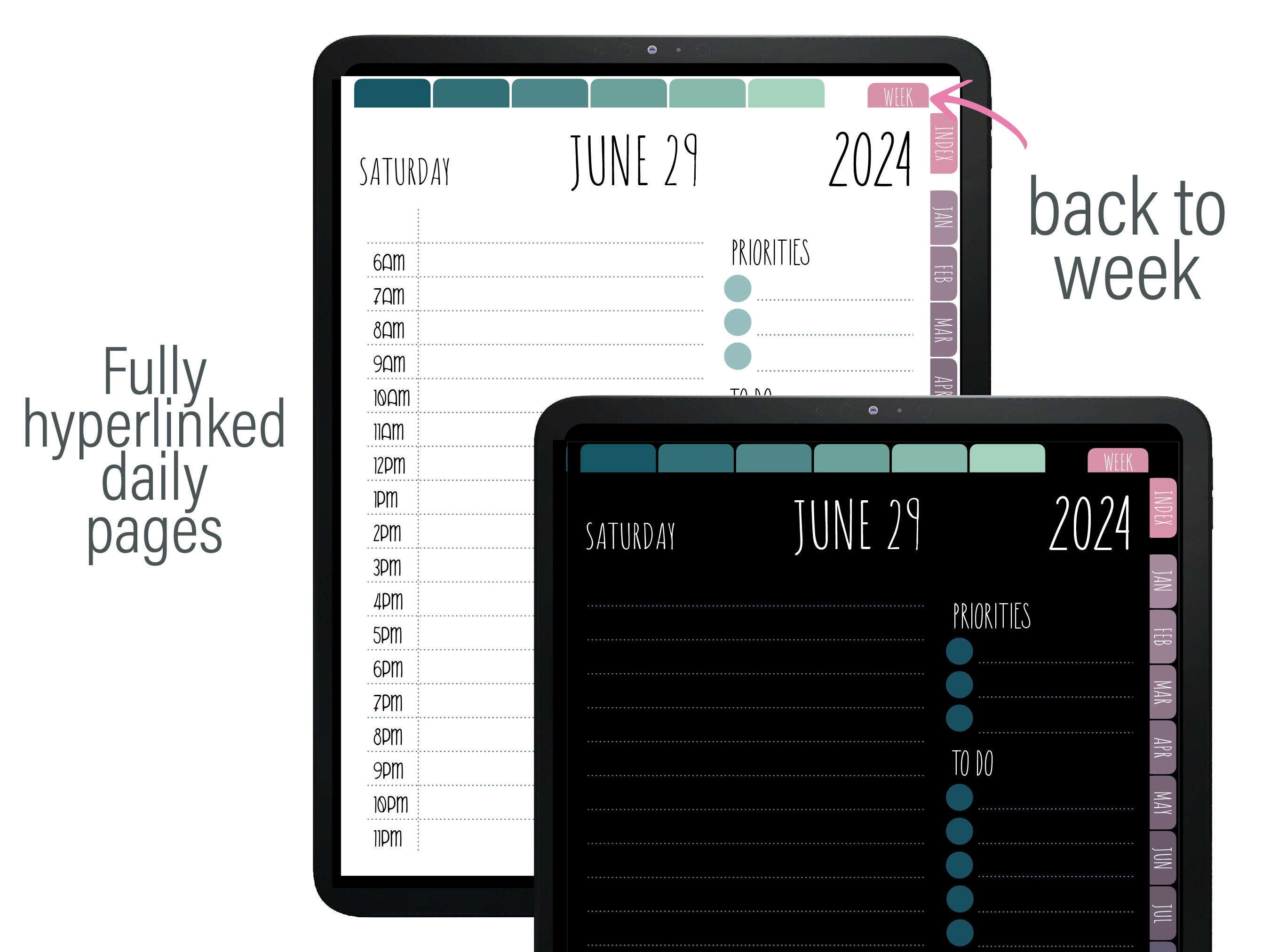 DIGITAL PLANNER 2024 Goodnotes Planner 2024, Minimalist Planner 2024 ...