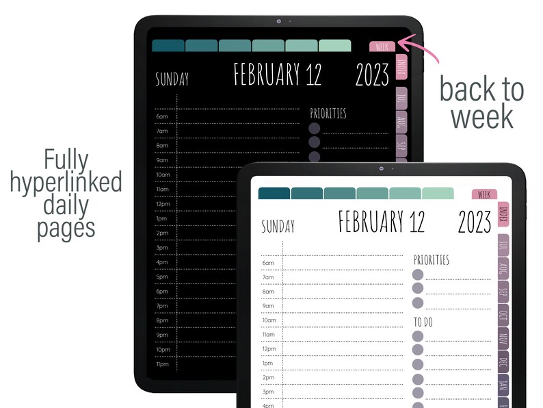 MID YEAR PLANNER 2022 2023 Digital Student Planner - Etsy