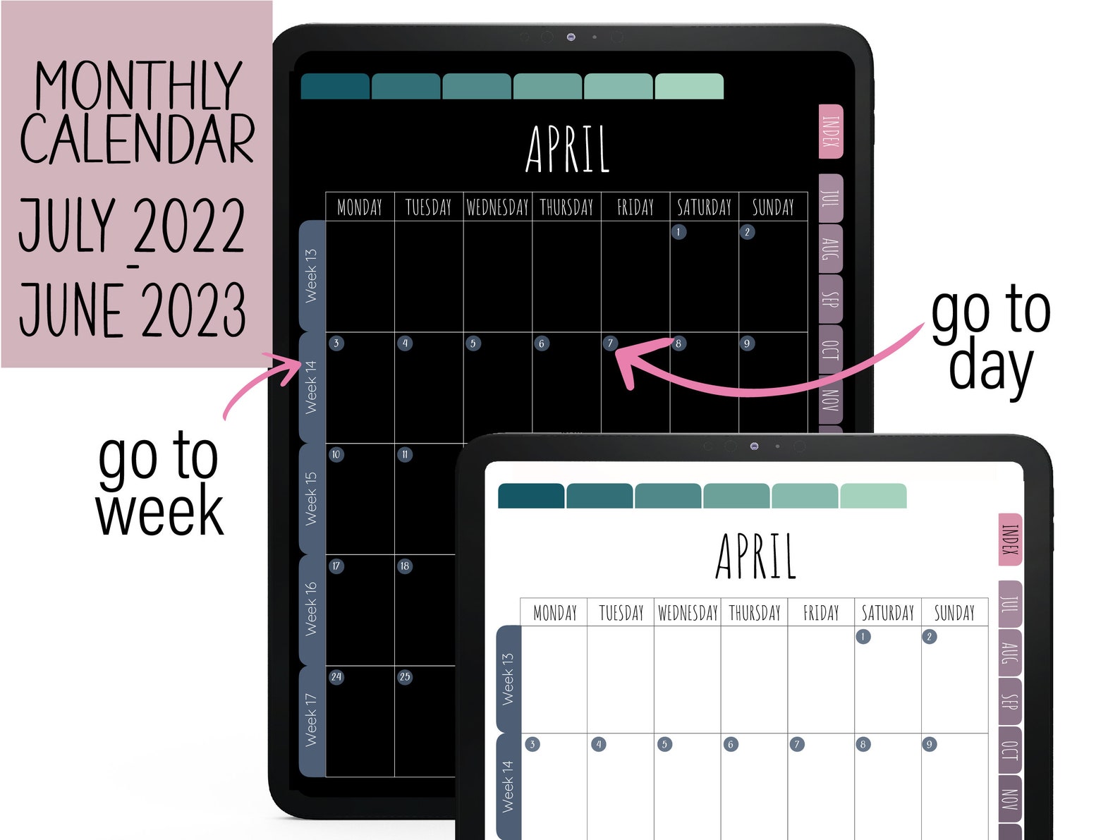 MID YEAR PLANNER 2022 2023 Digital Student Planner - Etsy