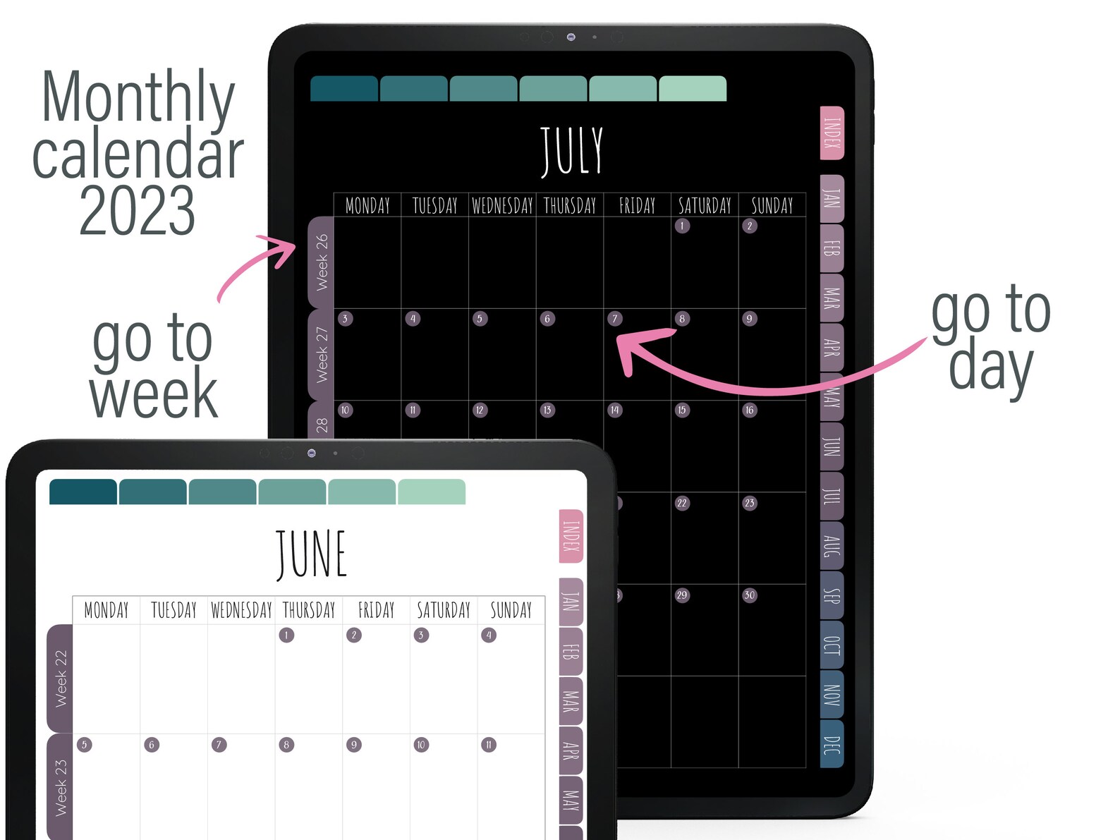 DIGITAL PLANNER 2023 Goodnotes Planner 2023 Minimalist - Etsy
