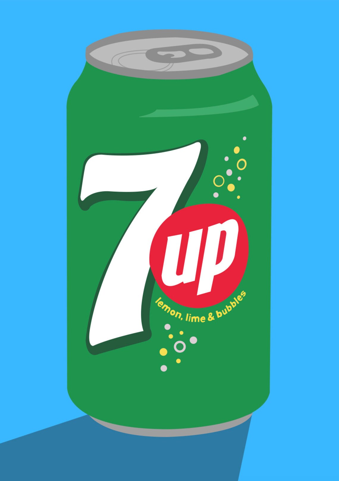 7-UP Bold Art Print - Etsy