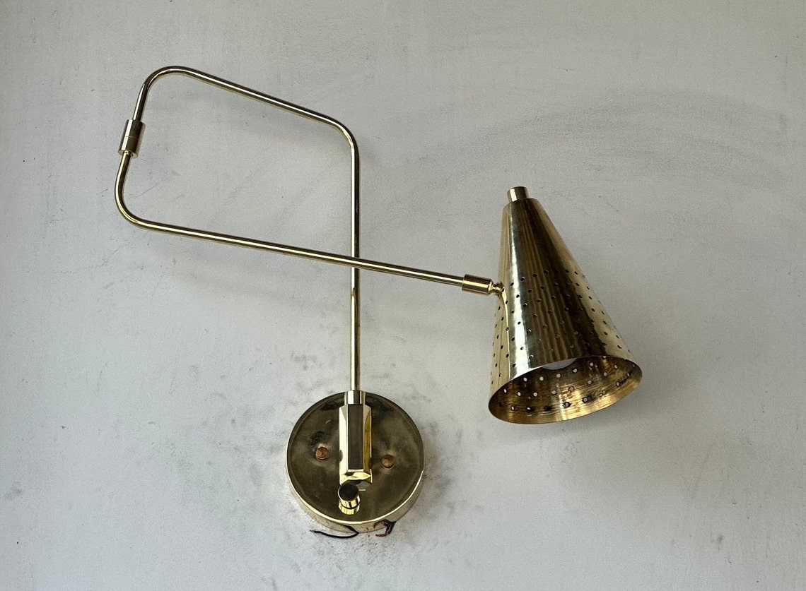 Mid Century Wall Swing Arm Wall Lamp Light Sconce Modern Wall Lamp ...
