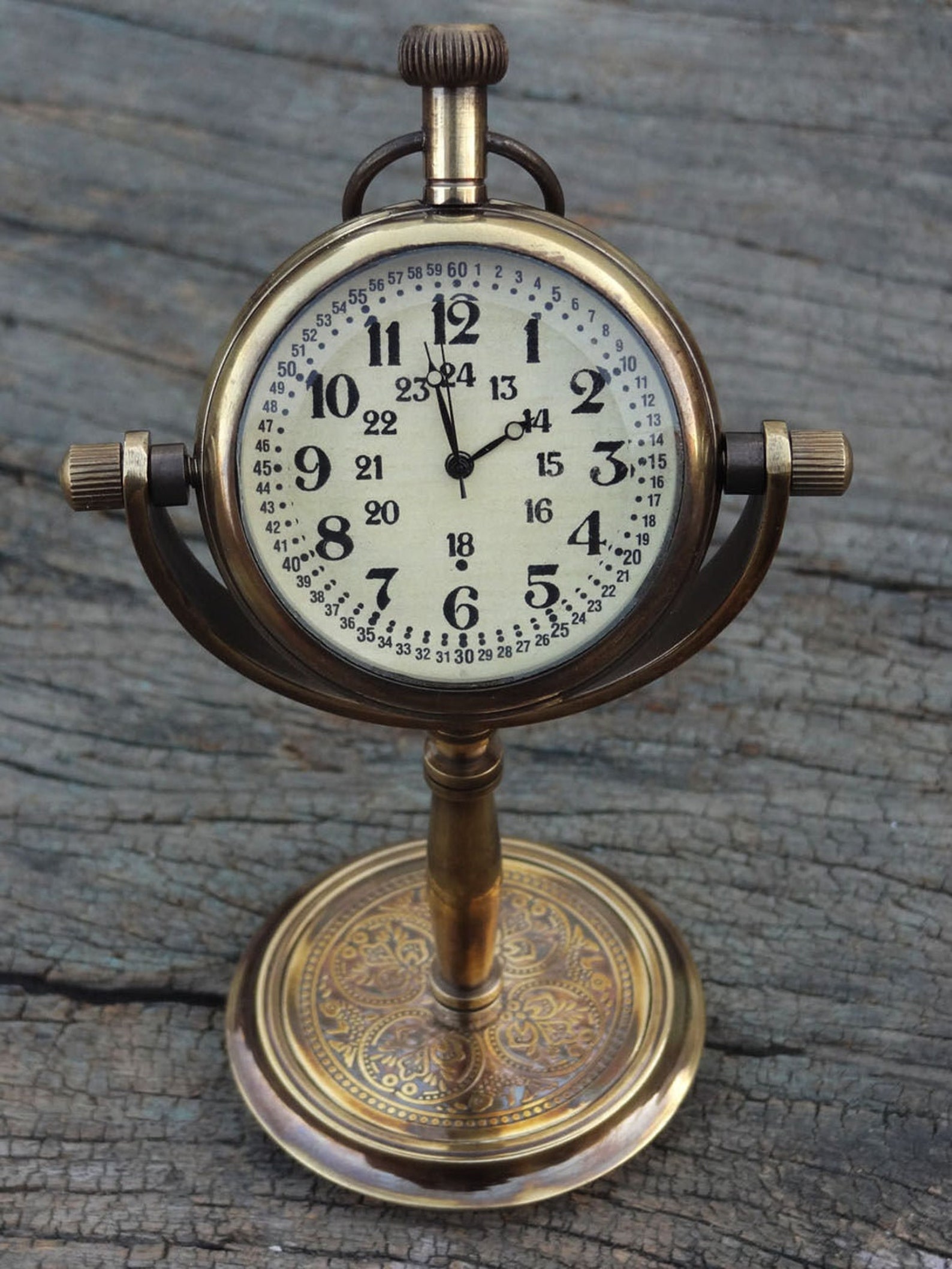 Personalized Table Clock Engraved Office Desk Small Clock Minimalist Desktop Clock Clock For