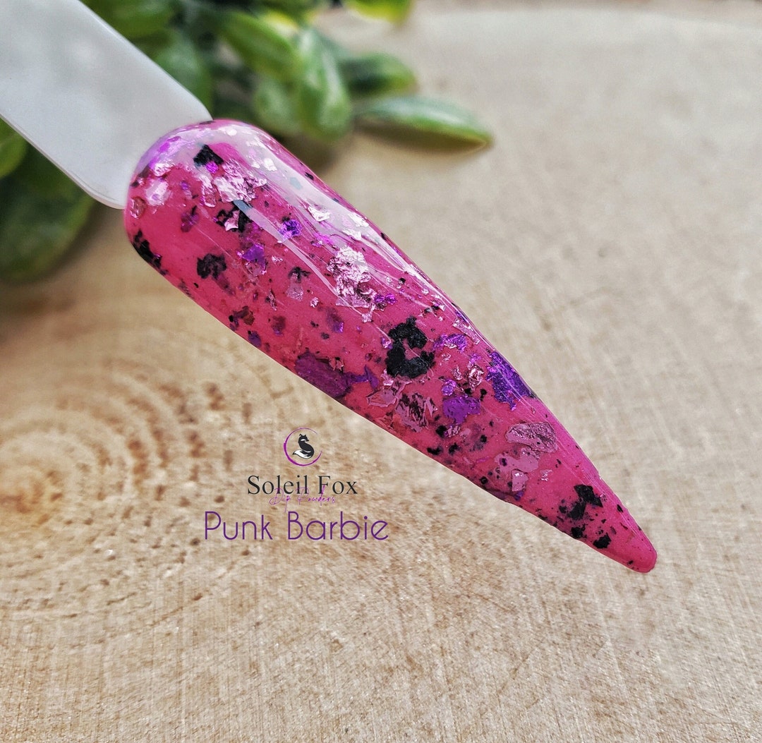 Punk Barbie - Acrylic Nail Dip Powder - Etsy