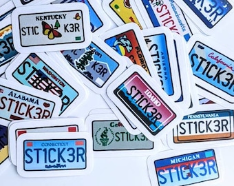50 State License Plate - Etsy