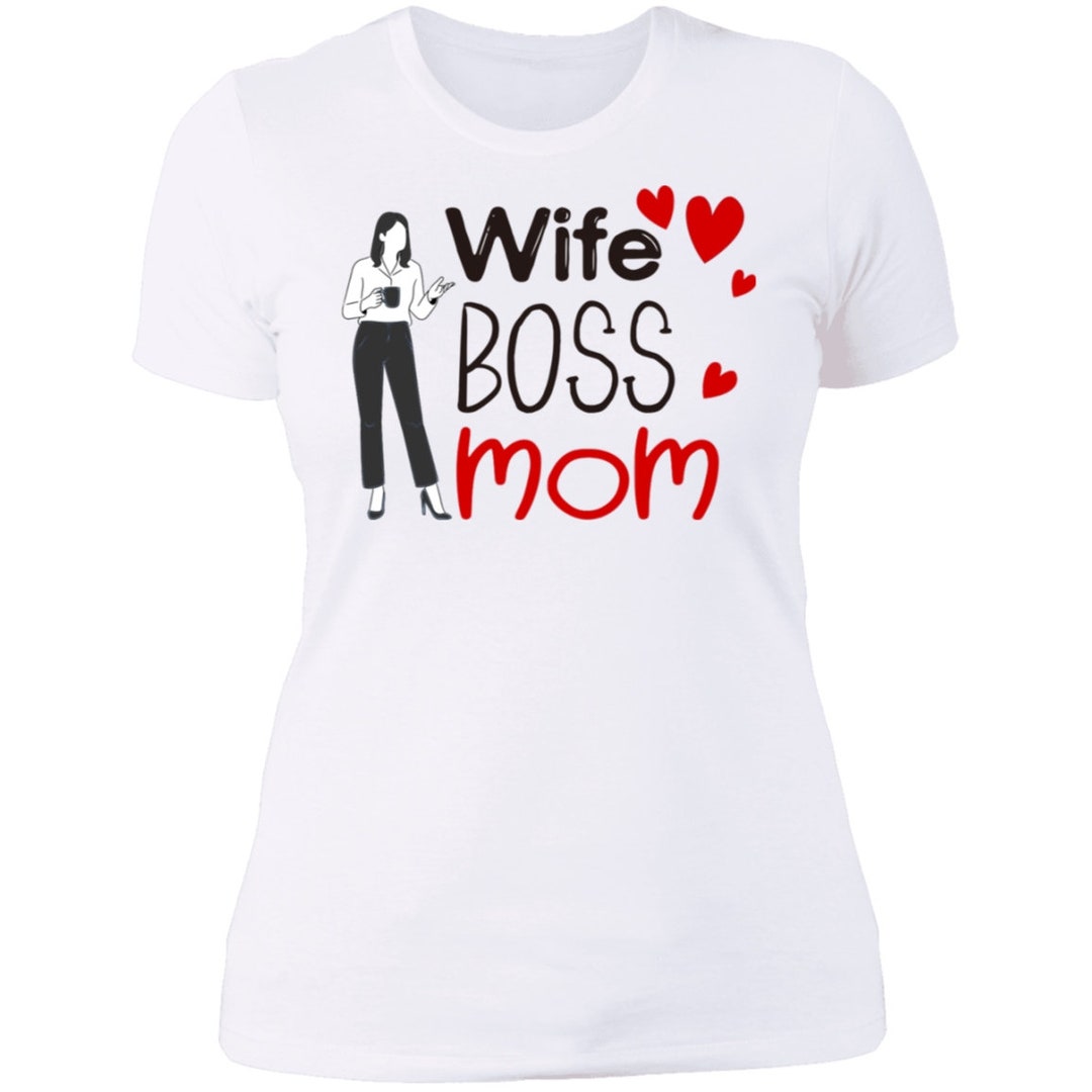 Wife Boss Mom Ladies Nl T Shirt Mothers Day Etsy Uk