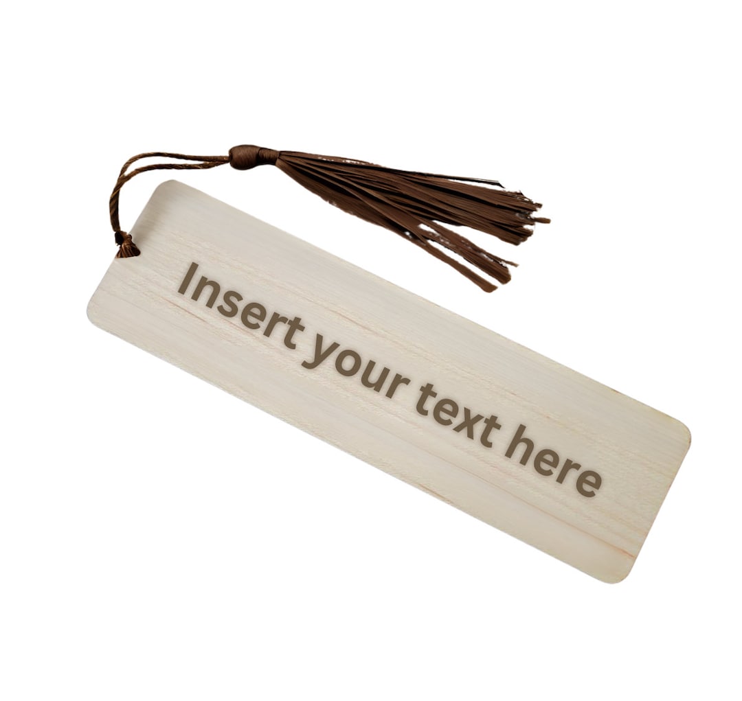 Custom Wooden Bookmark | Personalized Wood Bookmark | Customized ...