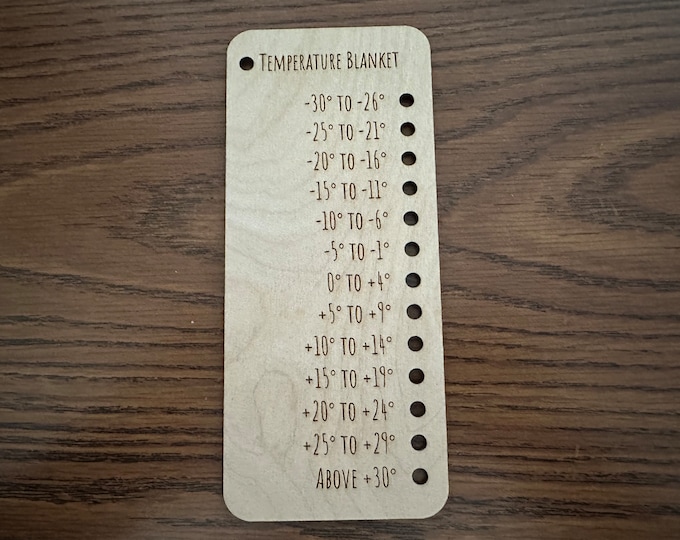 Customizable Temperature Blanket Label/personalized Label/customized ...