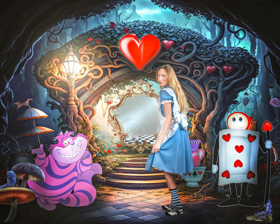 Alice Backdrop, Wonderland Backdrop, Digital Background, Digital ...