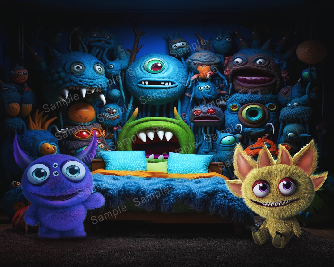 Halloween Backdrop, Monster Background for Adding Your Subject to in ...