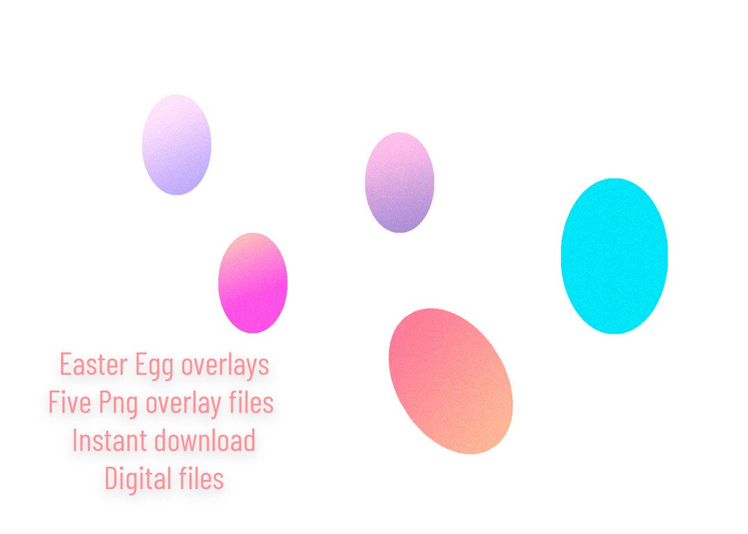 Easter egg overlays for Photoshop composites. Photo overlays. - Etsy France
