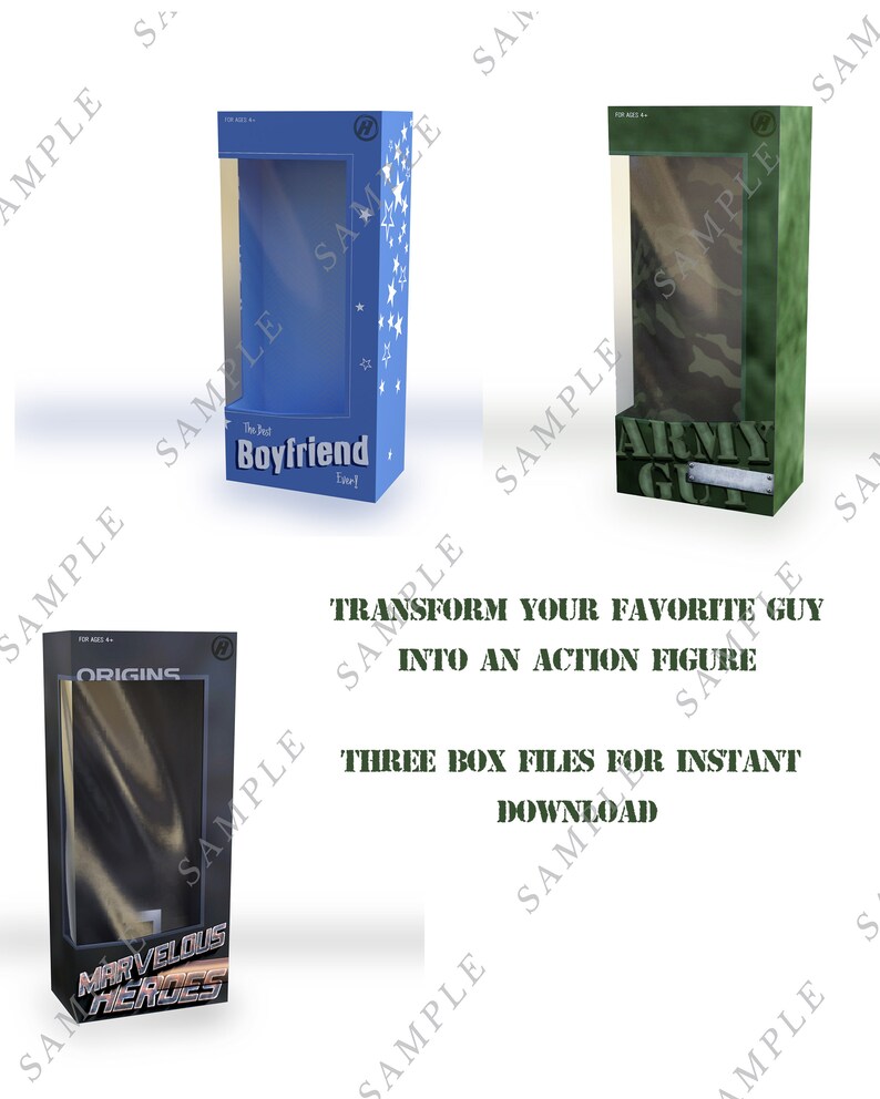 Boyfriend in a Box Army Guy in a Box Hero in a Box Digital | Etsy