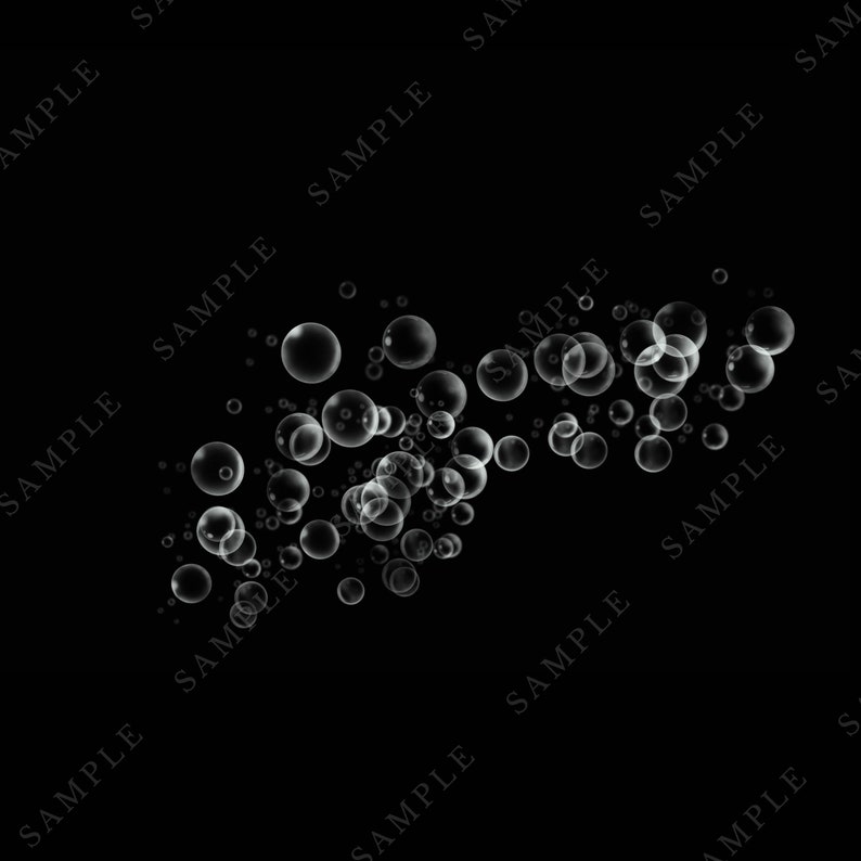 Bubble Overlays Five Png Overlays Digital Download - Etsy