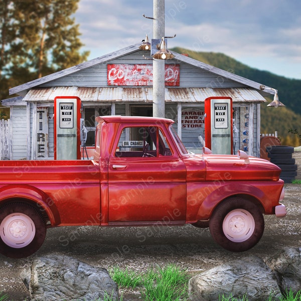 Old Time Backdrop - Etsy