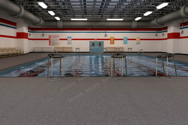Pool Background Sports Backdrop Senior Backdrop Swim Team - Etsy