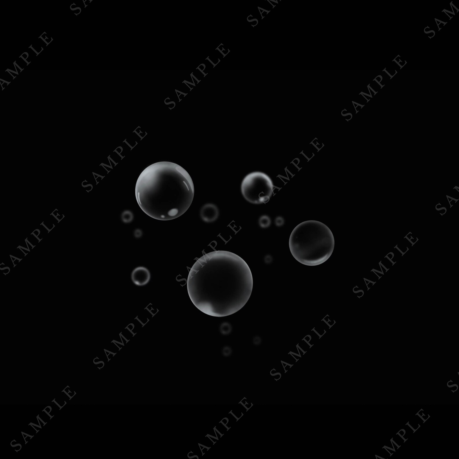 Bubble Overlays Five Png Overlays Digital Download - Etsy