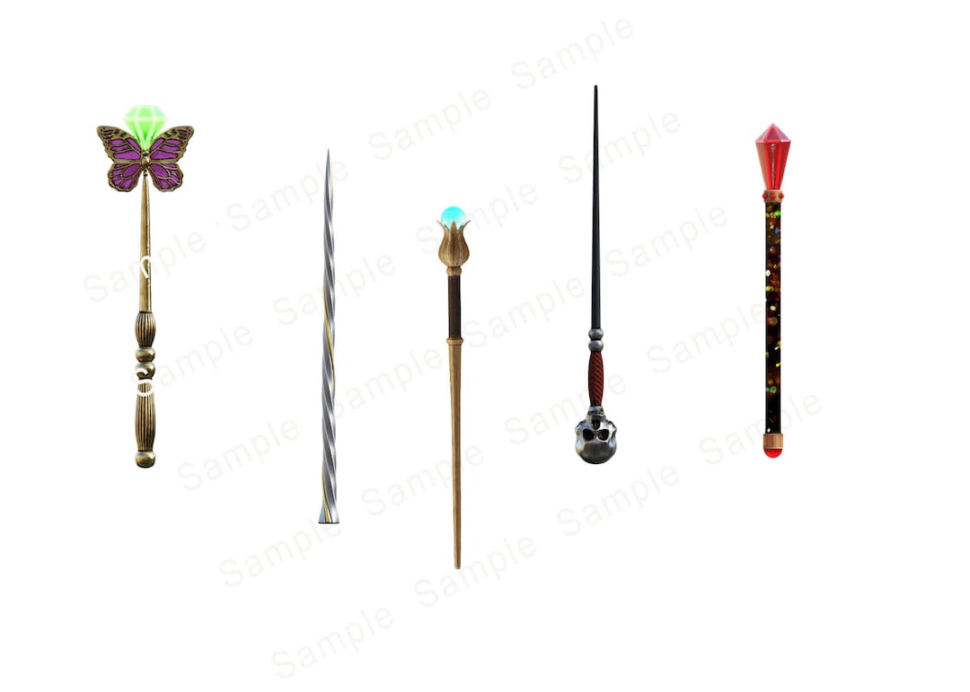 Magic Wand Overlays, Fairy Wand, Pixie Wand, Skull Wand, Glitter Wand ...