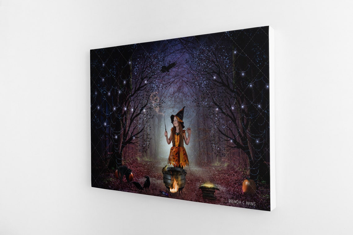 Halloween Backdrop Witch Background Witchs Cauldron - Etsy