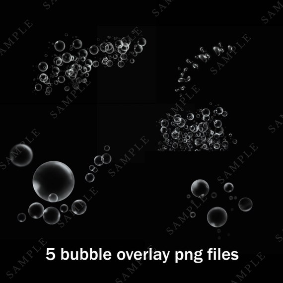 Materials Overlays for Photoshop 60 Overlays Soap bubbles png & jpg ...