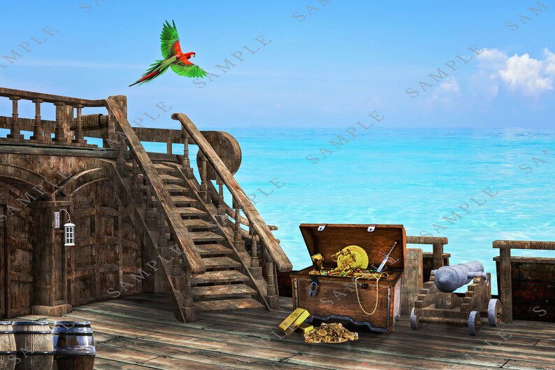 Pirate Shipdeck, Pirate Background, Pirate Treasure, Photoshop ...