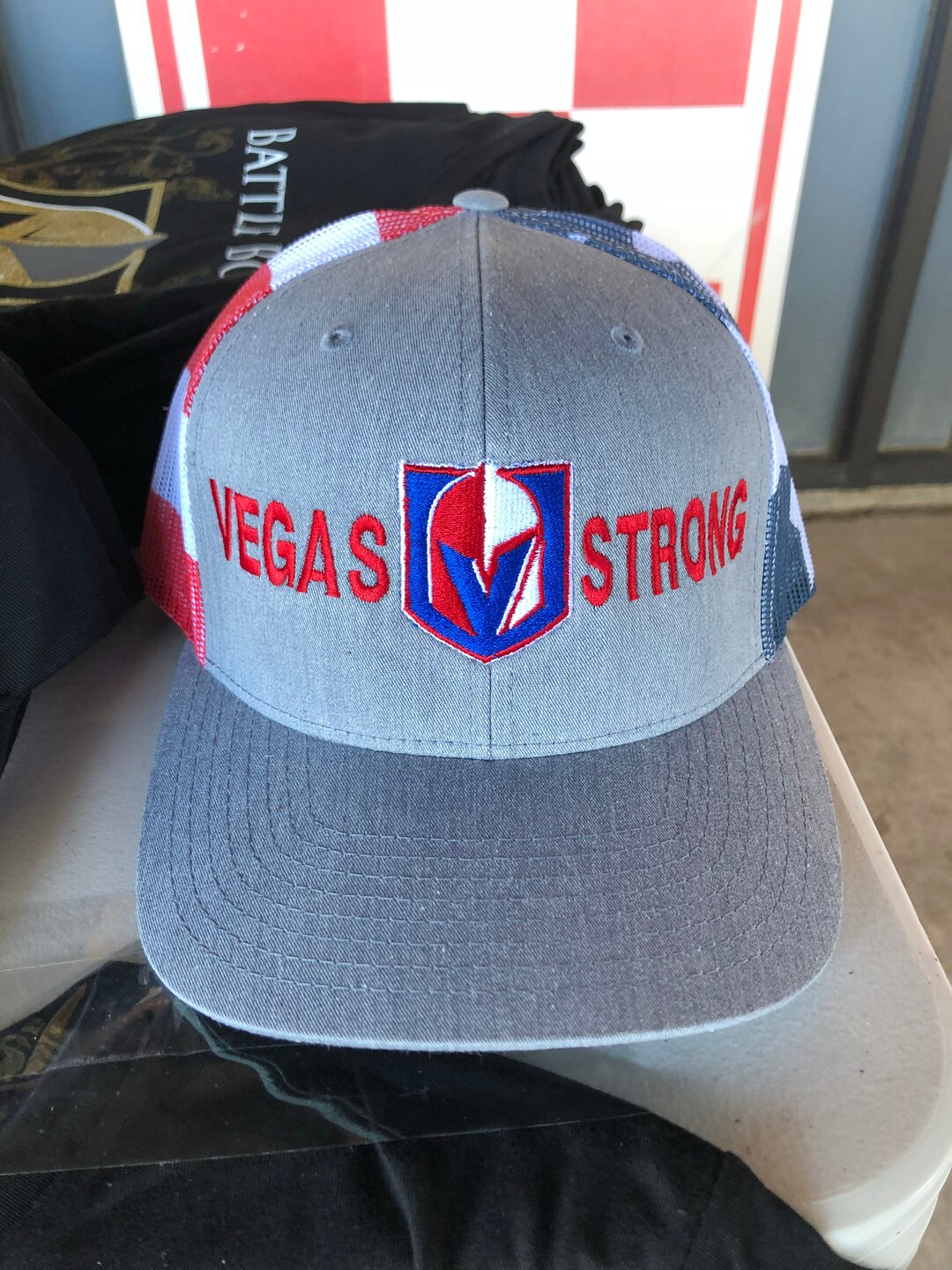 Vegas Golden Knights (VGK) Patriotic Hat - Etsy