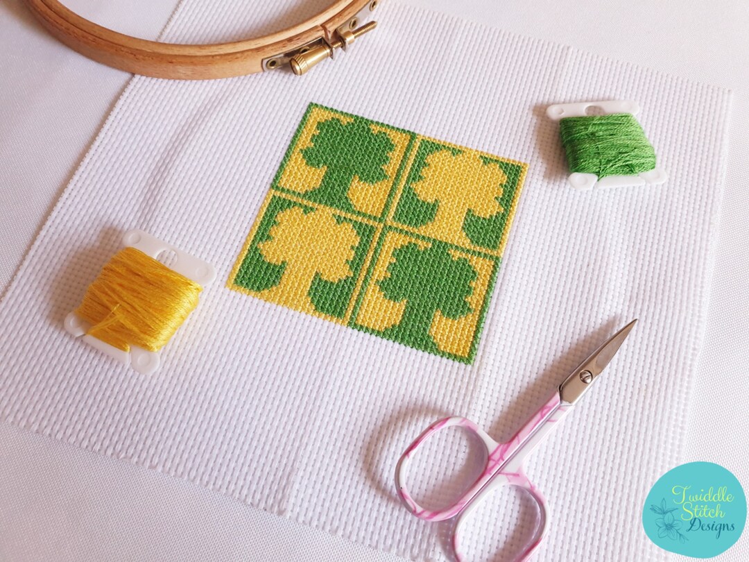Tree Quadrant Cross Stitch Pattern, PDF Only - Etsy