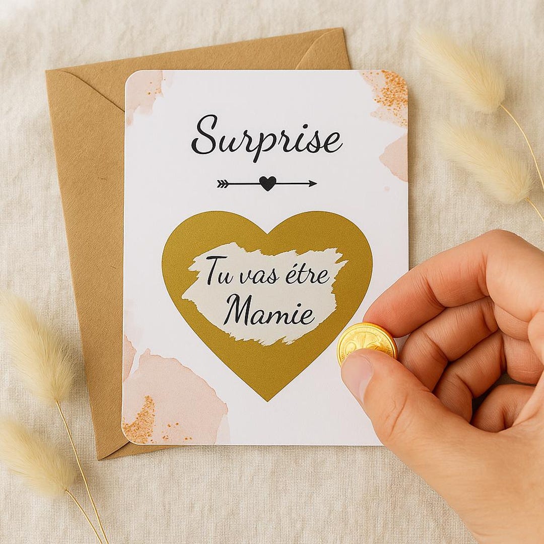 Customizable Scratch Card – Ideal for Wedding Announcements, Baby ...