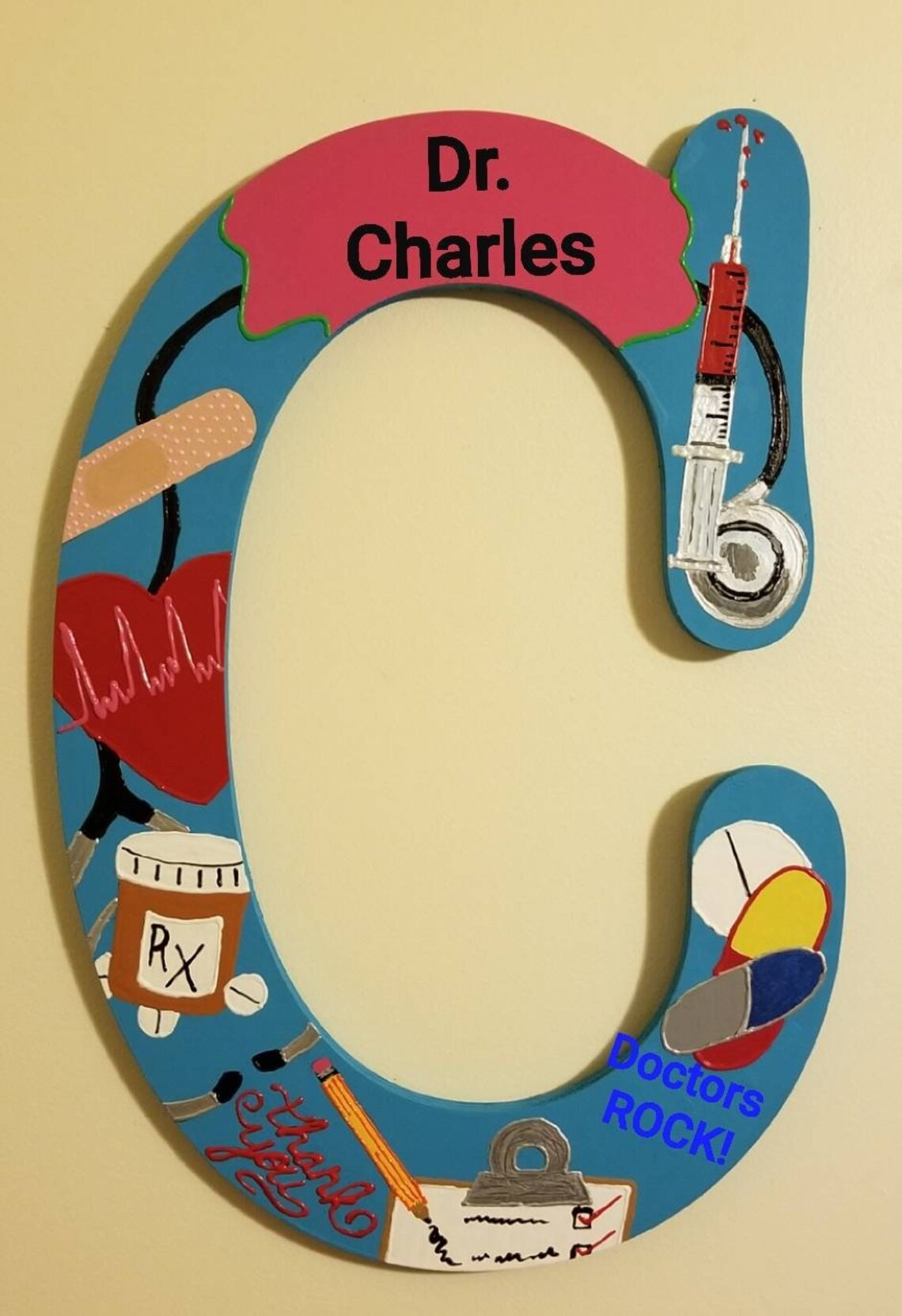 Nurses / Doctor's Letter Wall / Door Sign - Etsy